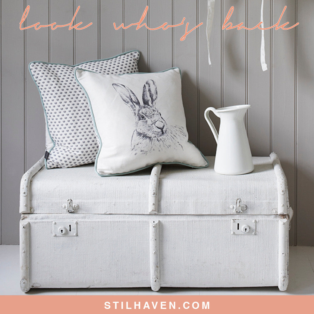 Hare Cushion, Rabbit Cushion, Hare Design, Hare Gift, White Cushion ...